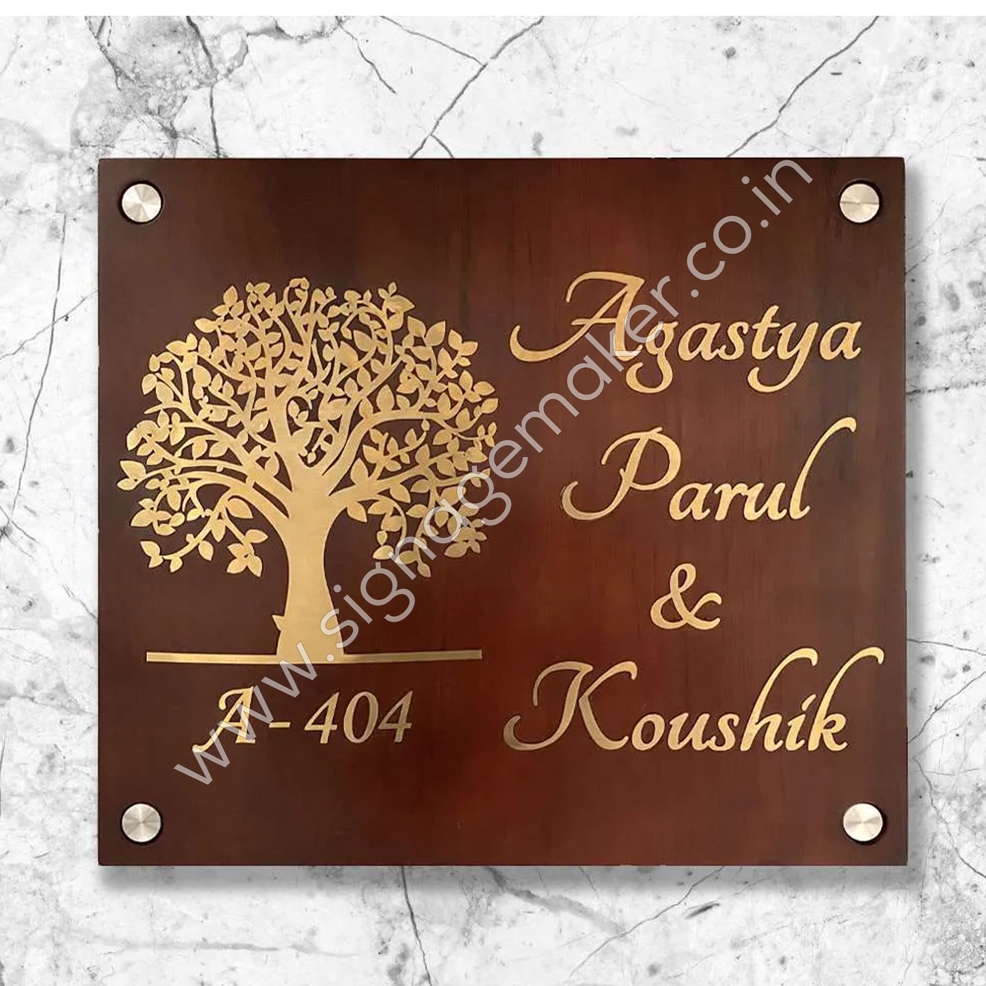 House Name Plate | Custom Name Plates for Home | Signage Maker Signagemaker